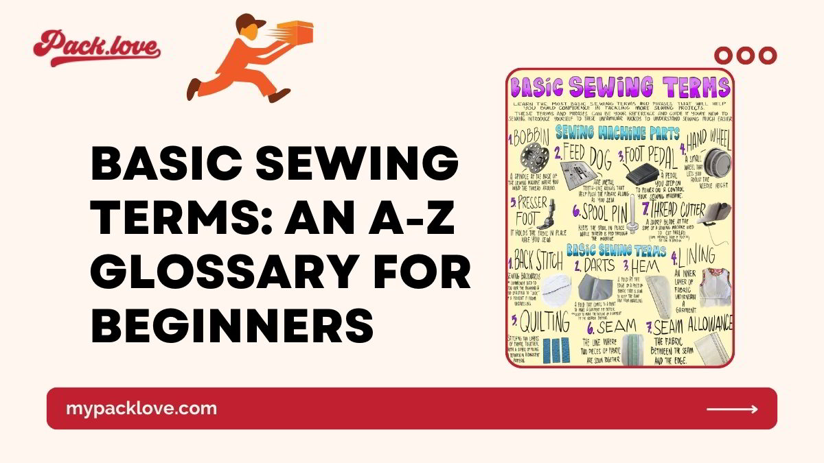 What is Basic Sewing Terms? Your Beginner's Glossary – packlove