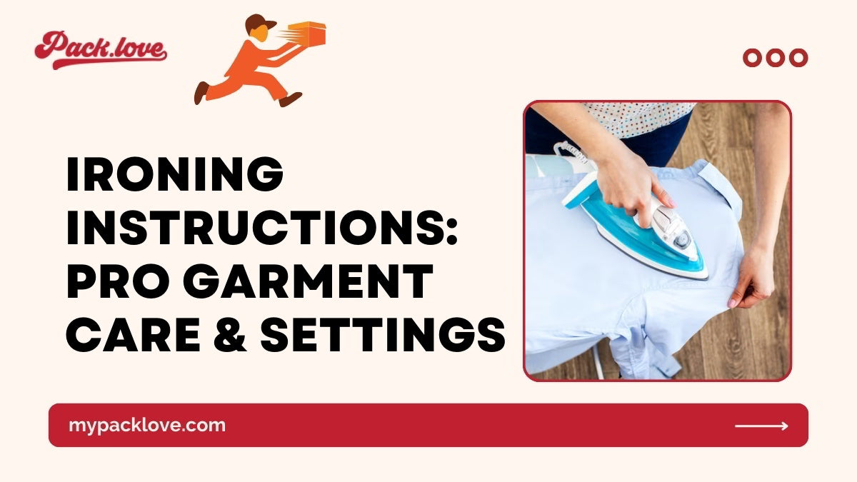 Ironing Instructions: Pro Garment Care And Settings – packlove