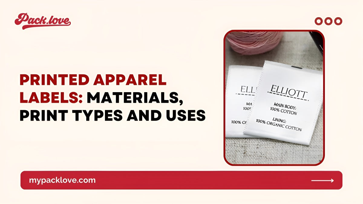 Printed Apparel Labels: Materials, Print Types and Uses – packlove