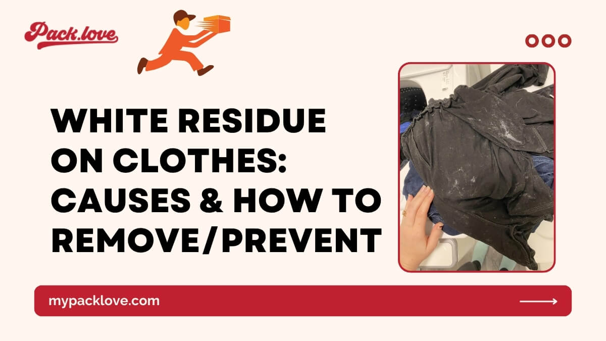 White residue on clothes: Causes and how to remove/prevent – packlove